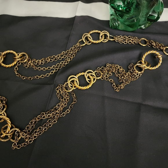 Artisan | Accessories | Vintage 8s Style Triple Tier Multi Golden Rings ...